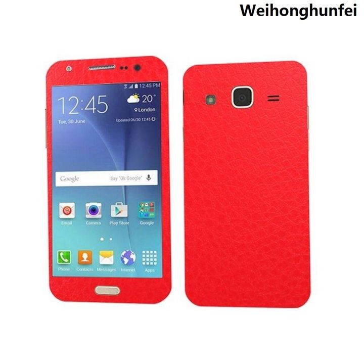 WeihonghunfeiSamsung Galaxy J5 2015 Red Common Leather Texture Mobile ...