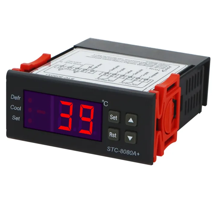 -8080A+Digital Temperature Controller 220V Regulator Hygrometer | Daraz ...