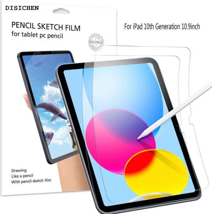 DISICHEN ( 3 Pack ) Paper Feel Film For Apple iPad 10 2022 10th ...
