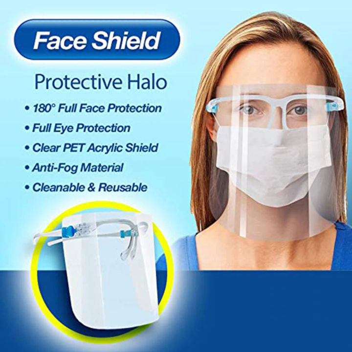 Protect Eyes Clear Face Cover Transparent Mask (Face Shield) | Daraz.com.np
