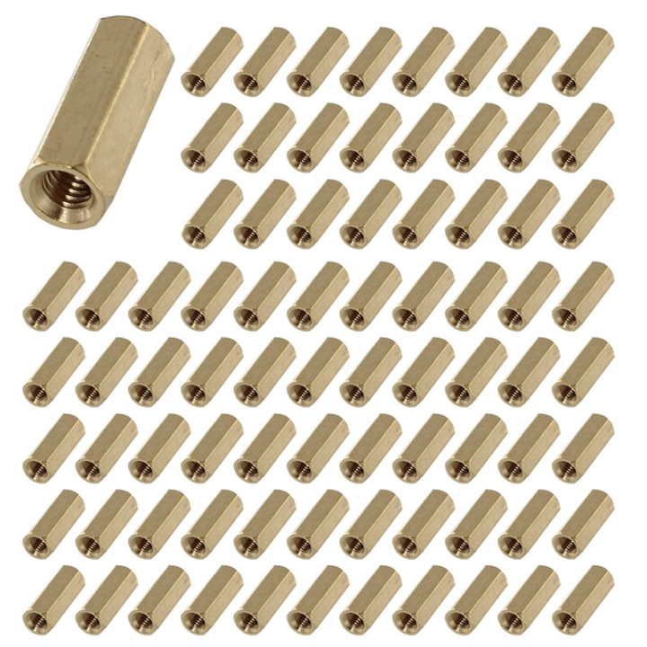 12mm Long Metal Hexagonal M3 Female Thread PCB Standoff Spacers 300 Pcs ...