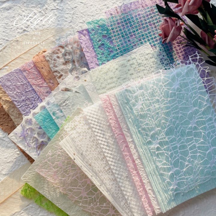 RHS Online 10PCS A6 Size Specialty Paper Textured Paper Mesh Material ... RHS Online 10PCS A6 Size Specialty Paper Textured Paper Mesh Material ...