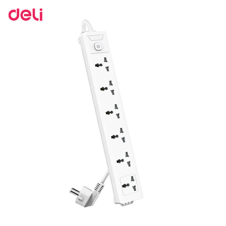 DELI Universal Multiplug Power Socket 6 Port - ET405 | Daraz.com.np