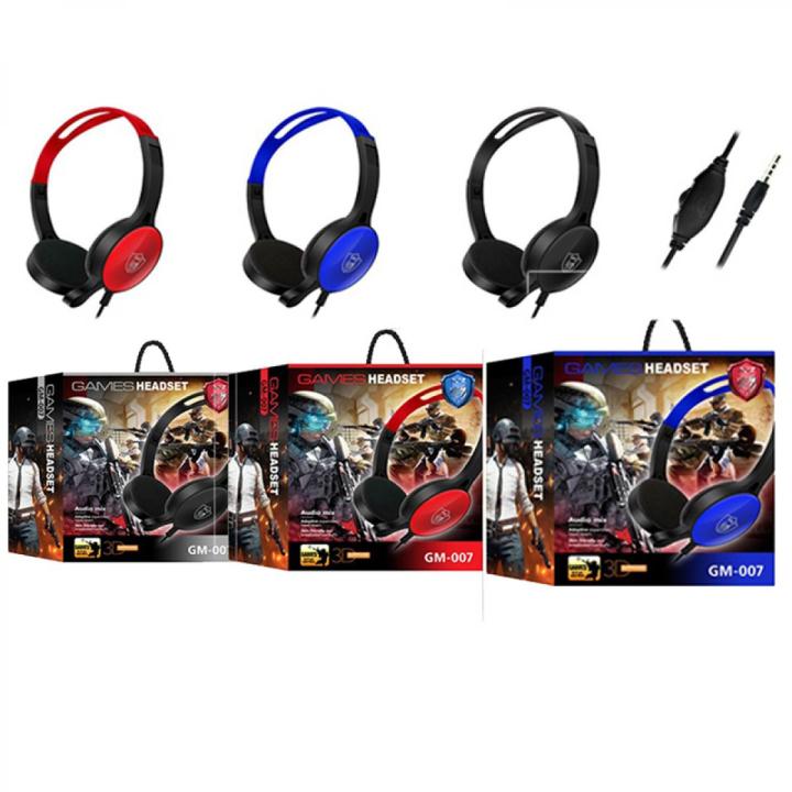 GM-006 Wired Gaming Headset Stereo Volumn Control Headphone with ...