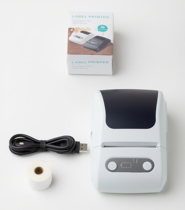 Mini Thermal Label Printer | Inkless Wireless Bluetooth Printer for MRP ...