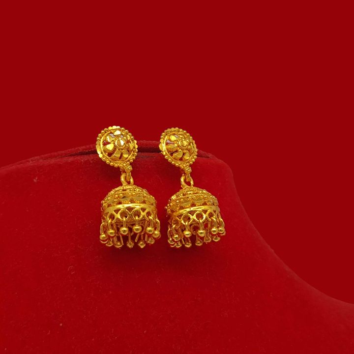 Gold Plated Gold Design Pinjara/Pinjada Earring Jhumka For Women ...