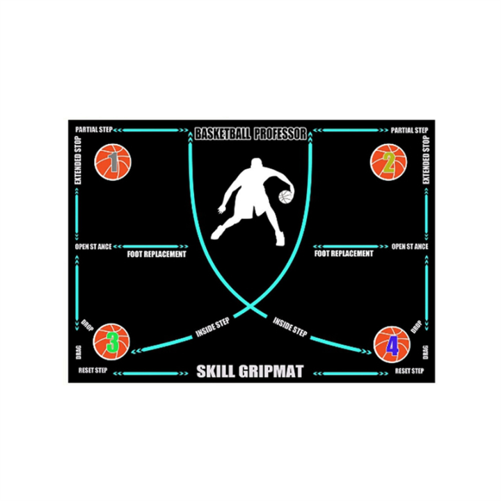ARELENE Portable Basketball Footwork Mat Portable Anti-Slip Basketball ...