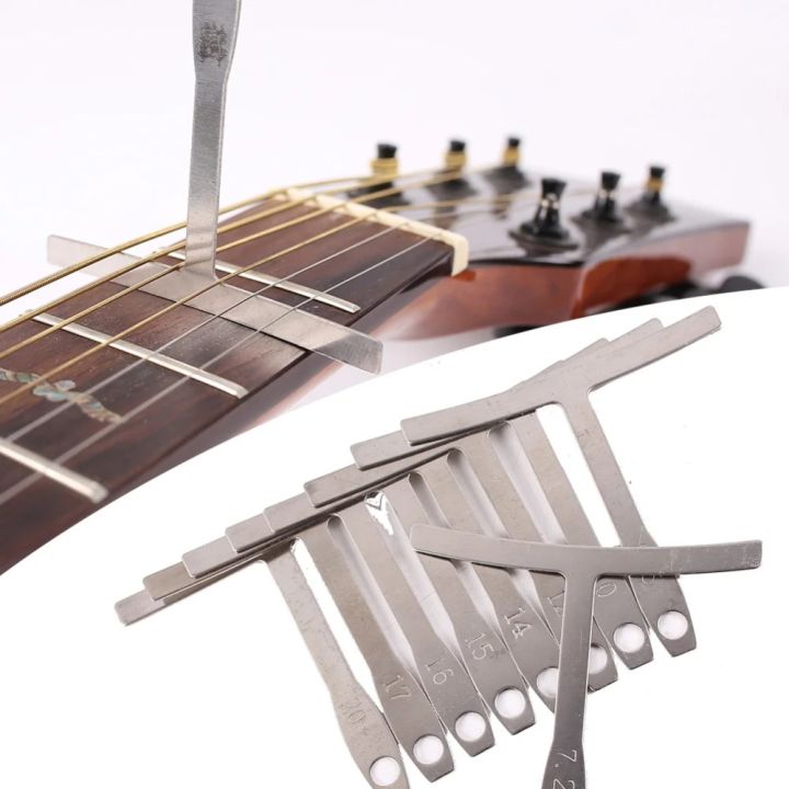 New 9PCS Guitar Radius Gauge Bridge Saddle Repair Measure Tool Guitar ...