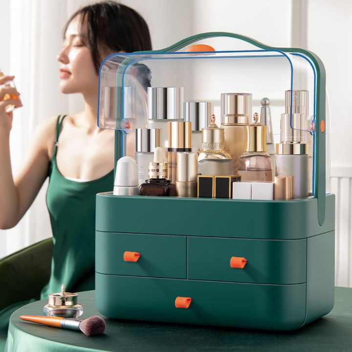 Cosmetic Organizer Makeup Storage Box Lipstick Holder Stand More Tools ...