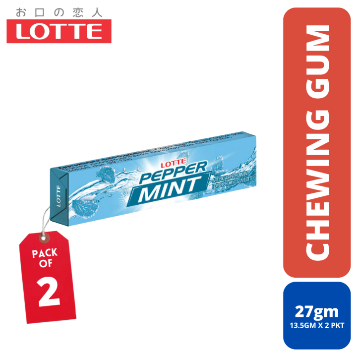 LOTTE Stick Gum 5Pc Peppermint Chewing Gum (13.5g) (Multipack) | Daraz ...