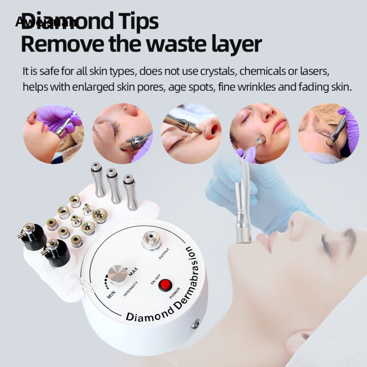 Aweisuan AOKO 3 in 1 Diamond Microdermabrasion Beauty Machine Vacuum ...