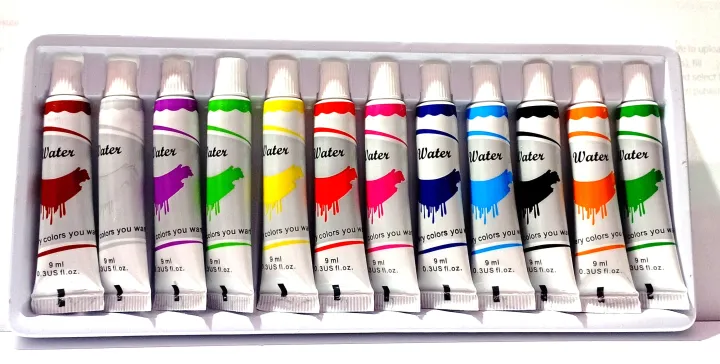 Water Colour Tube 12 Shade 9 ml | Daraz.com.np