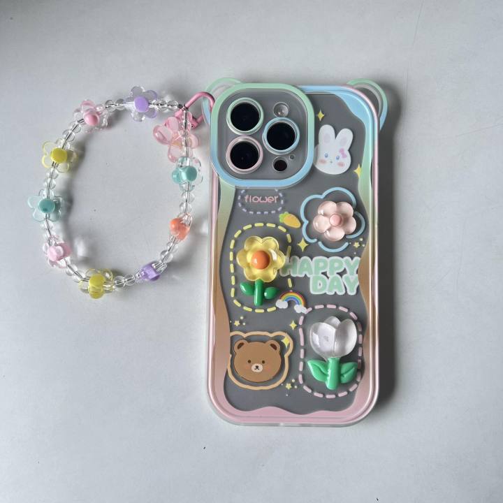 Ichhya Store Green Bear Ear Iphone Case with Charms | Daraz.com.np