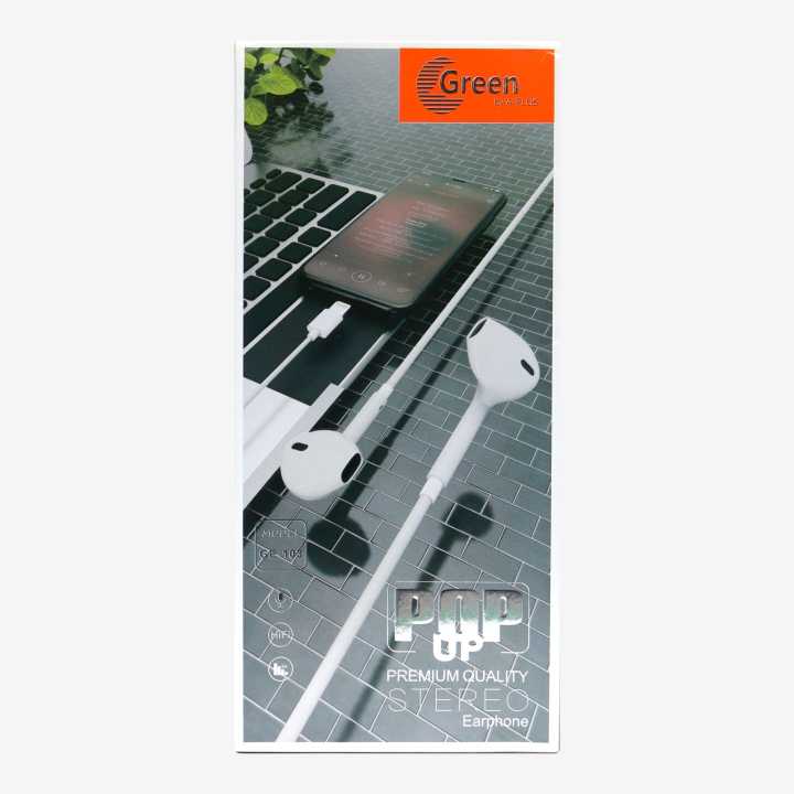 Green Pop Up Stereo Earphone GE-103 | Daraz.com.np