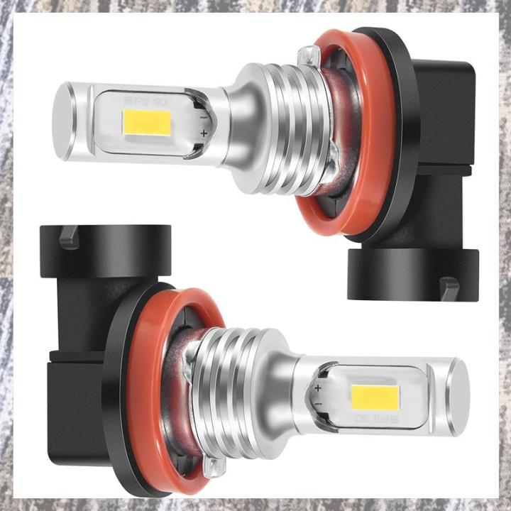 H11 H8 H16 80W 4000LM 3000K Yellow Tech LED Fog Lights Conversion Bulbs ...
