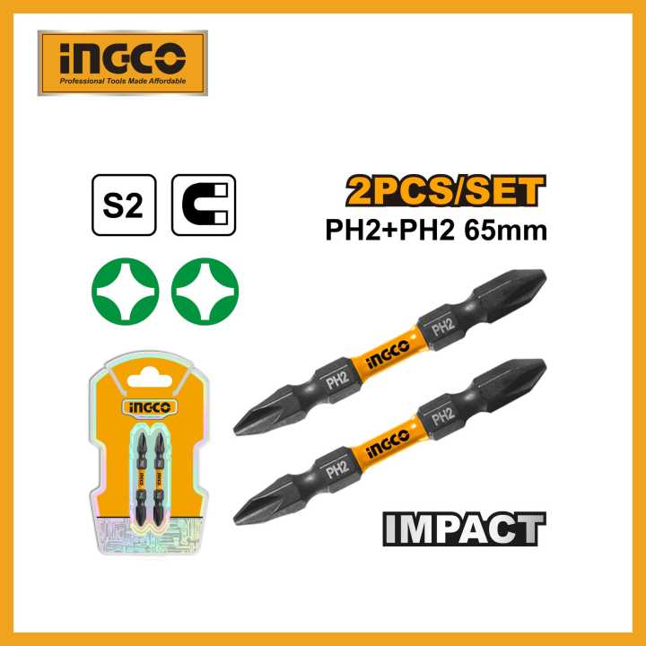 INGCO 2pcs Impact Screwdriver Bits SDBIM72PH265 | Daraz.com.np