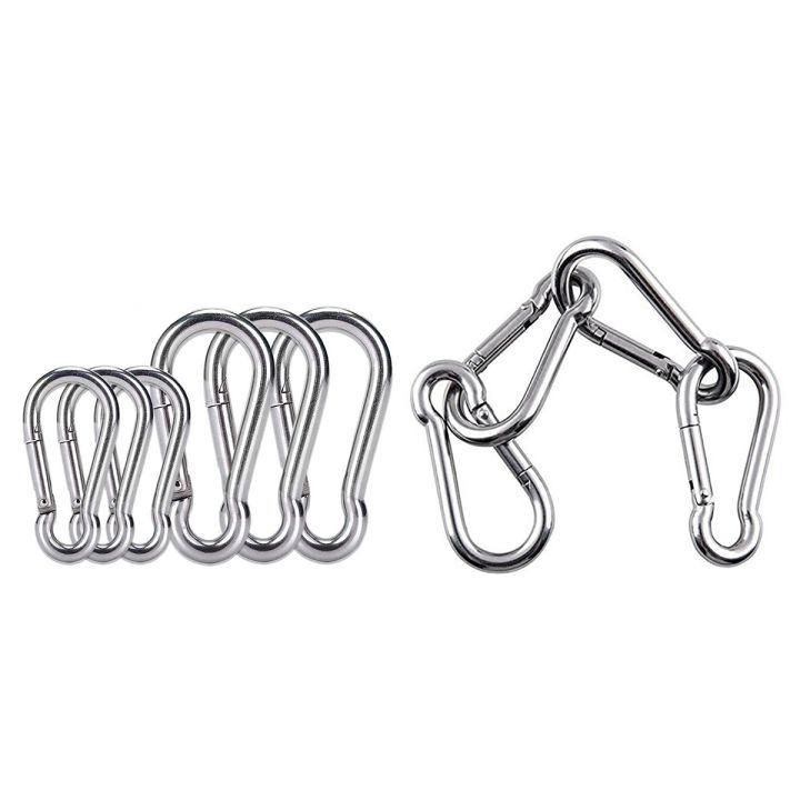 4Pcs M6 Spring Snap Hooks Heavy Duty Stainless Steel 304 Swing Set ...