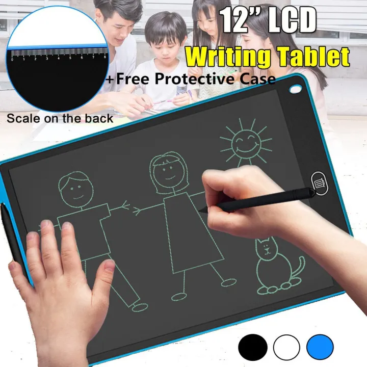 Lcd Writing Tab Drawing Board Blackboard Handwriting Pads 12 Inch ...