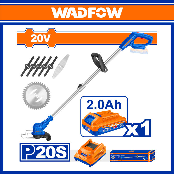 WADFOW 20V Cordless grass trimmer With 7pcs blades,1 Pcs 20V 2.0Ah ...