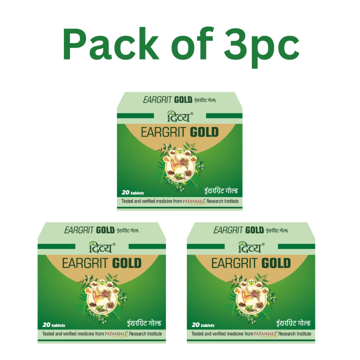 Divya Eargrit Gold 20N Tablets Pack of 3pc | Daraz.com.np