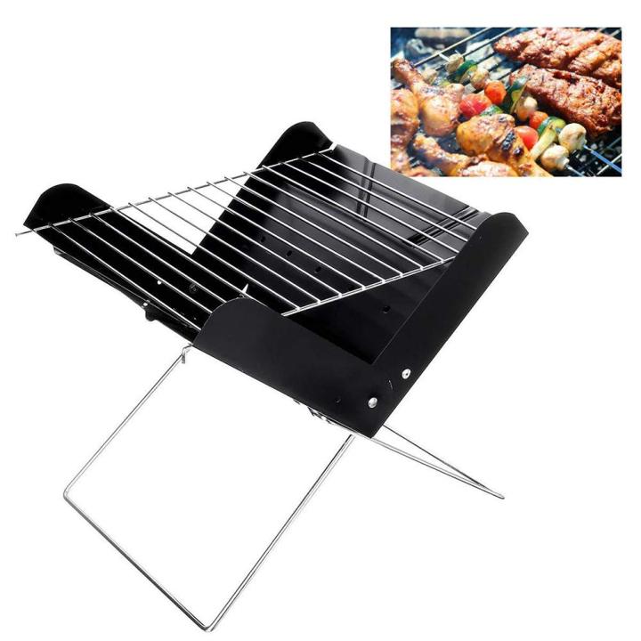 Outdoor Portable Folding Bbq Grill Barbeque Garden Camping Cooking ...