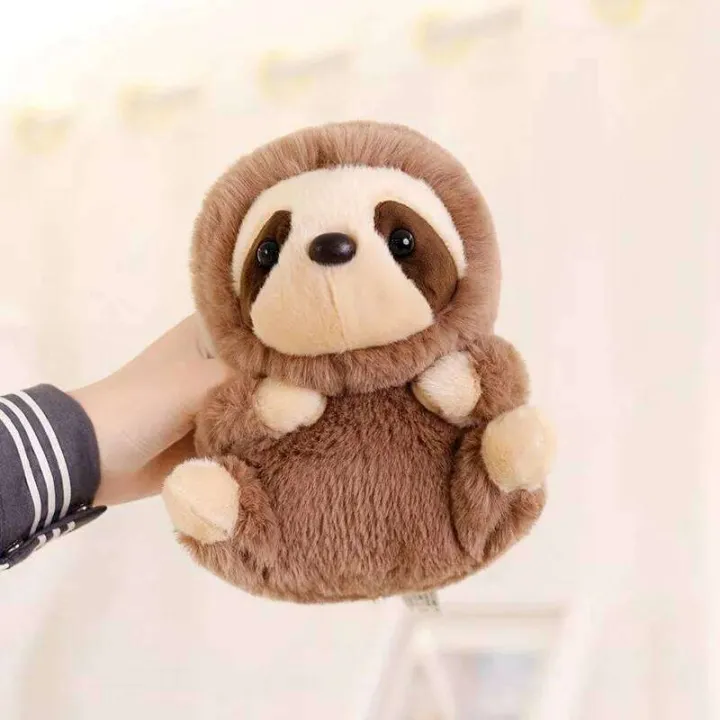 Super Soft Fluffy Hair Stuffed Animals Plushie Plush Raccoon Sloth ...