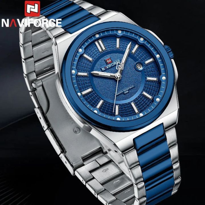 NaviForce NF9212 Business Minimalist Style Date Display Watch For Men ...