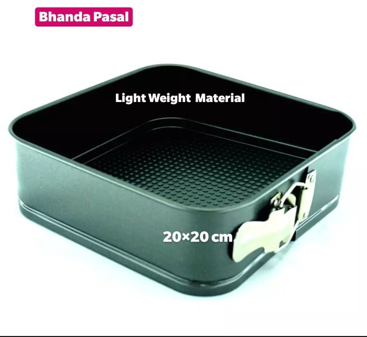 Square Spring form Cake Baking tray 20 Cm | Daraz.com.np