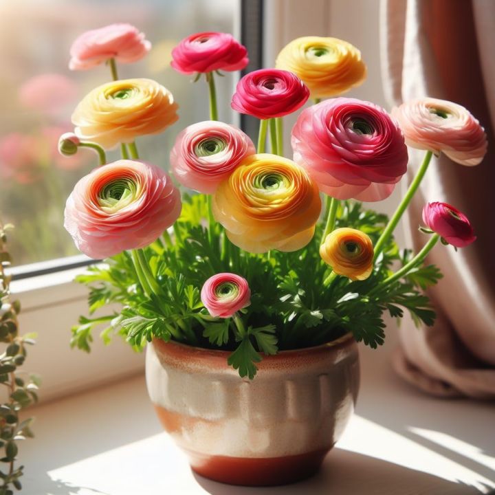 20+ Seeds- All Seasons Hybrid Ranunculus Flower Mixed Color Seeds ...