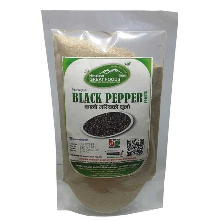 Himalaya Great Foods Black Pepper (Kalo Marich Ko Dhulo) - 100Gm ...