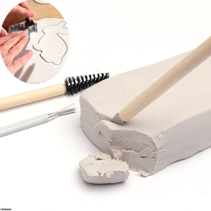 Juhaoan500G White Pottery Clay DIY Handmade Bake-Free Air-Drying ...