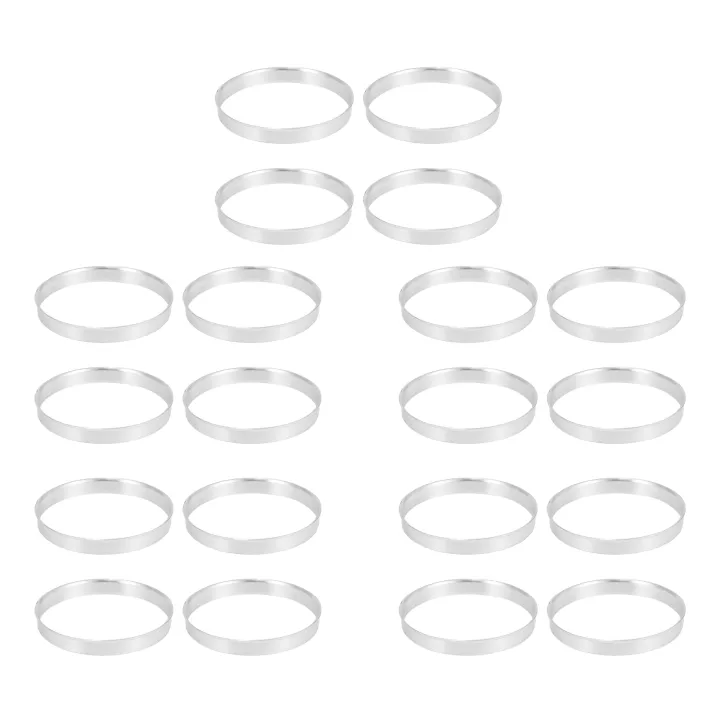fasdaga 20 x Universal Aluminum Hub Ring Wheel Spacer Set 74.1mm O/D 72 ...