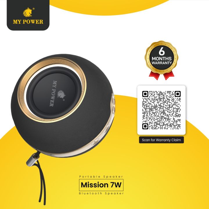 MyPower 7 Watt Portable Bluetooth speaker| rgb Light | HighBass Sound ...