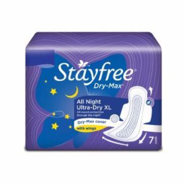 Stayfree Dry Max Sanitary Pads All Night Ultra Dry -XL ( 7pcs ) | Daraz ...