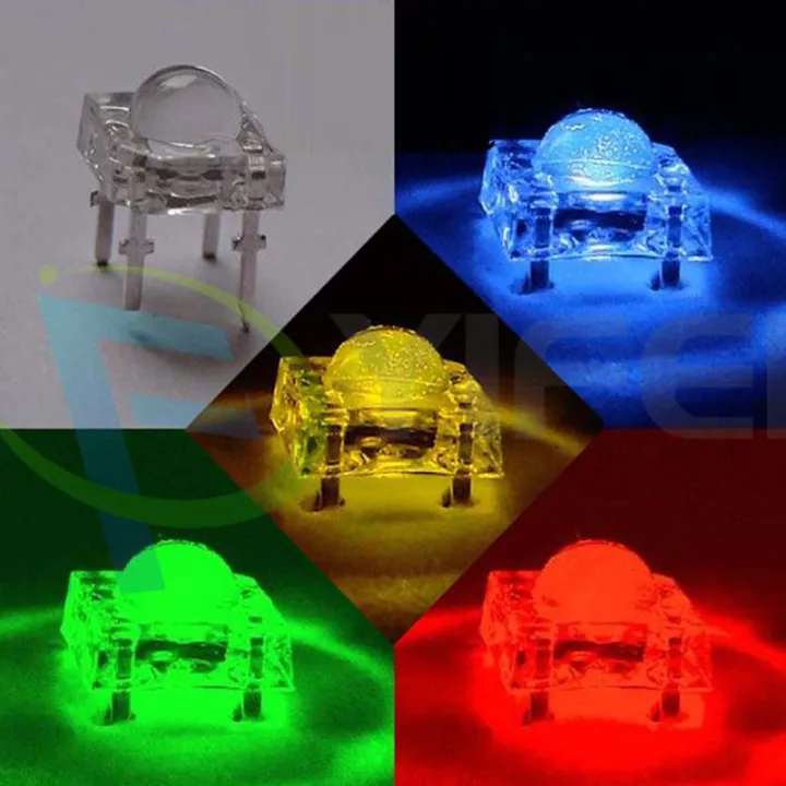 30PCS 5mm Piranha Super Flux Red/Green/Blue/White/Yellow RGB Common ...