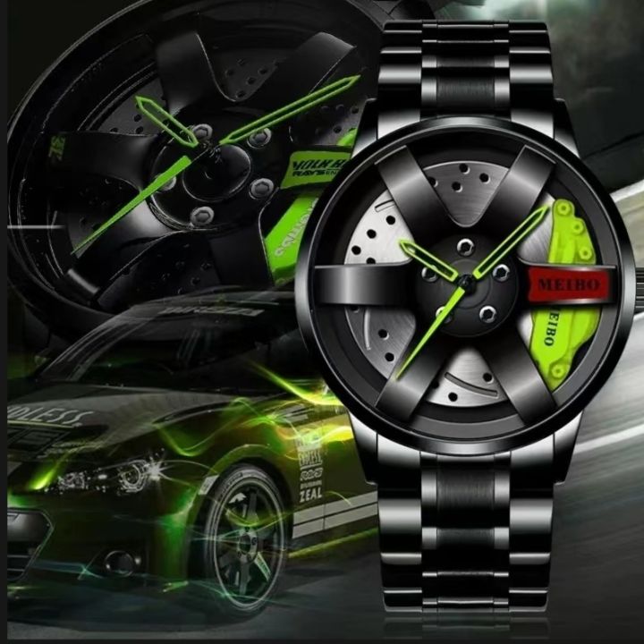 MANYOU New arrival's Men Fashion Hot Car Rim Wristwatch 360 Degree ...