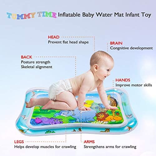 PVC Pun Out Baby Kids Water Play Mat, Baby Slapped Pad Tummy Time ...
