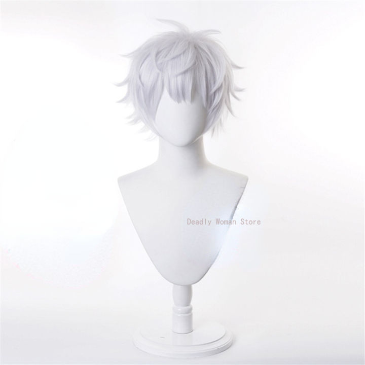 Jujutsu Kaisen Gojo Satoru Cosplay Wig High Temperature Silk Rose Inner ...
