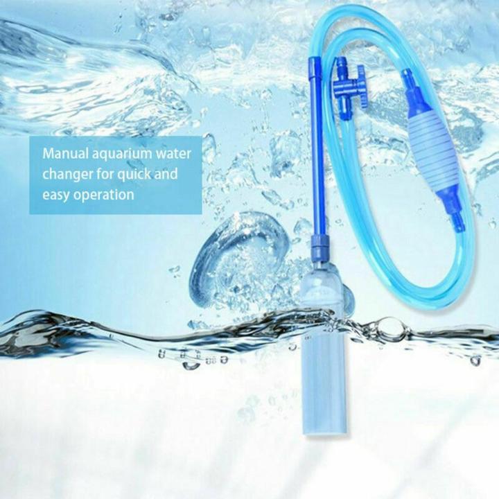 Semi-automatic Water Changer Filter Fish Syphon Hose Pump Instant ...