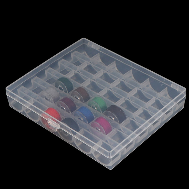 36 Spools Empty Bobbins Sewing Machine Bobbin Case Organizer Storage ...