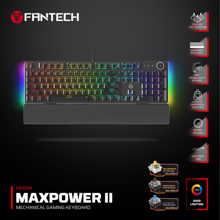 FANTECH MK894 MAXPOWER II FULL MECHANICAL KEYBOARD | Daraz.com.np