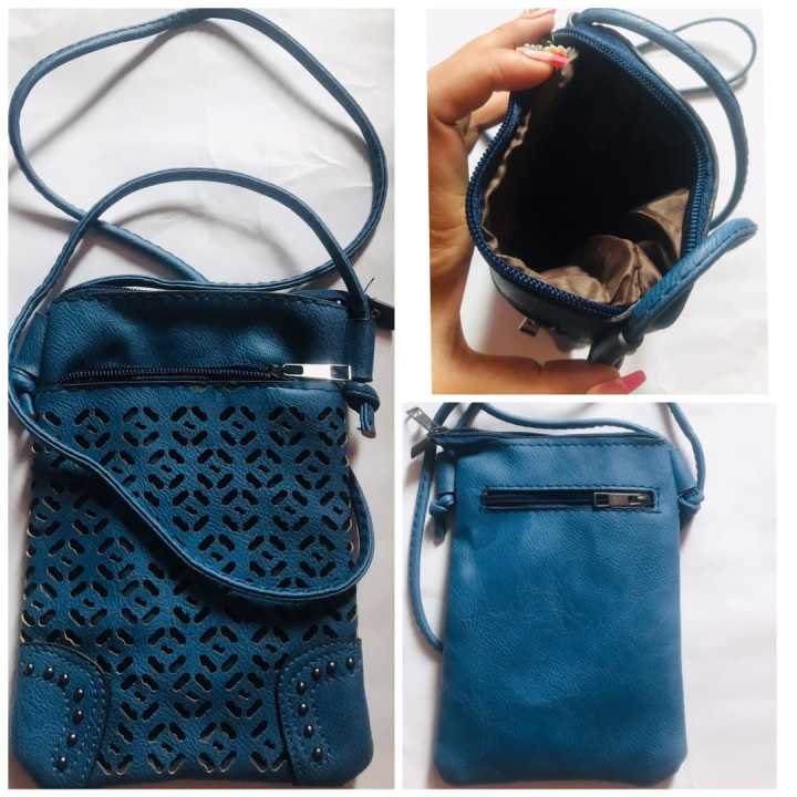 Side Beg /Body Cross Beg /With 2 Different Design (Blue Color ) For ...