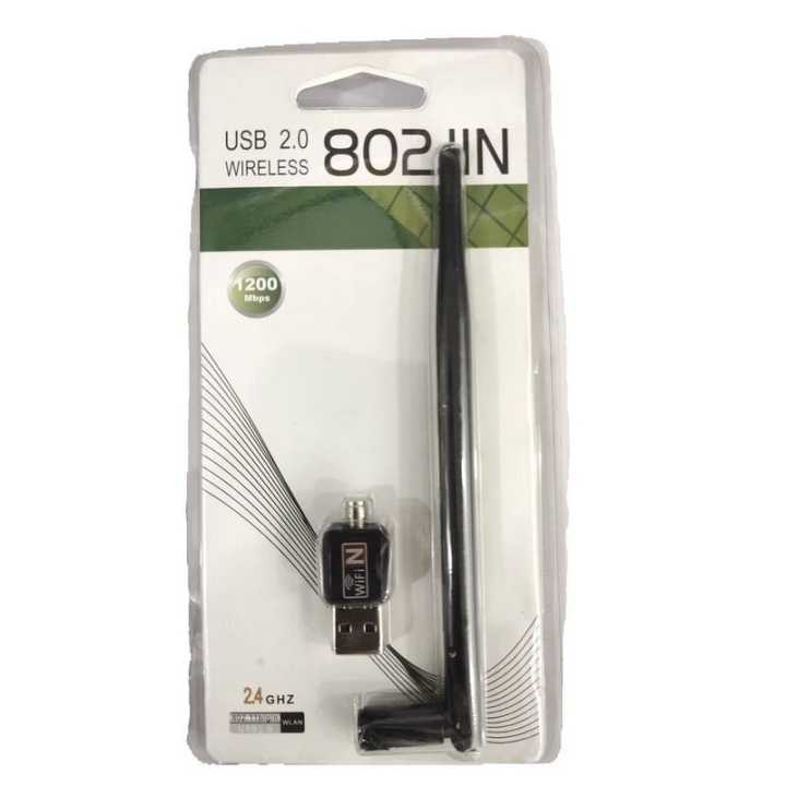1200Mbps Mini USB 2.0 Port Wireless Wifi Adapter 802.IIN With Antenna | Daraz.com.np