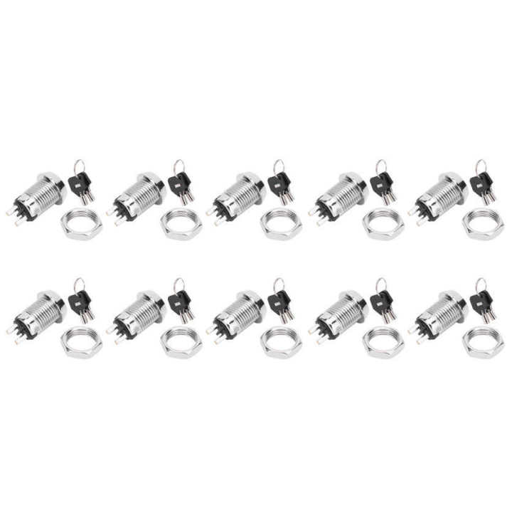 Switch 10 Sets Key Stainless Steel On/Off Power Lock Double Pull ...