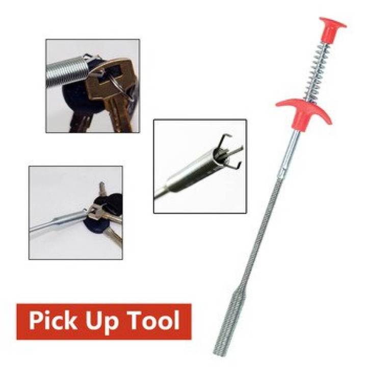 60cm Hair Stoppers Catchers Flexible Long Reach Claw Pick Up Narrow ...