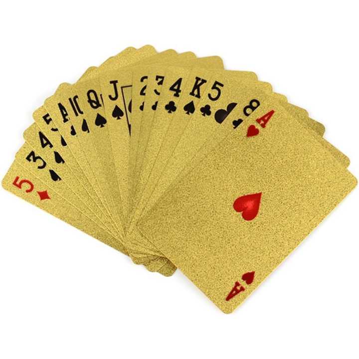 Gold Poker Playing Cards Poker Chips Playing Cards Pack of 1 (Tash ...