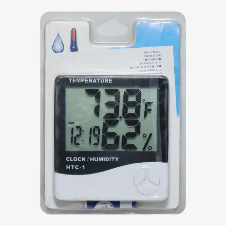 HTC-1 Clock / Humidity Temperature Hygrometer | Daraz.com.np