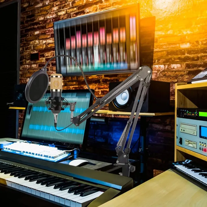 Professional BM 800 Studio Condenser Microphone Kit Vocal Recording ...