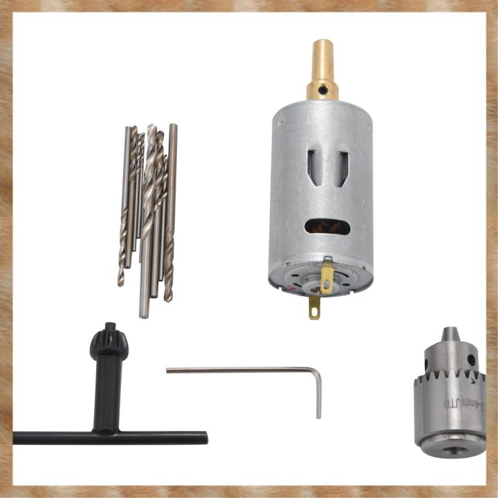Kqueebee Dc 12V Motor Small Pcb Hand Drill Drilling Machine Compact Set ...