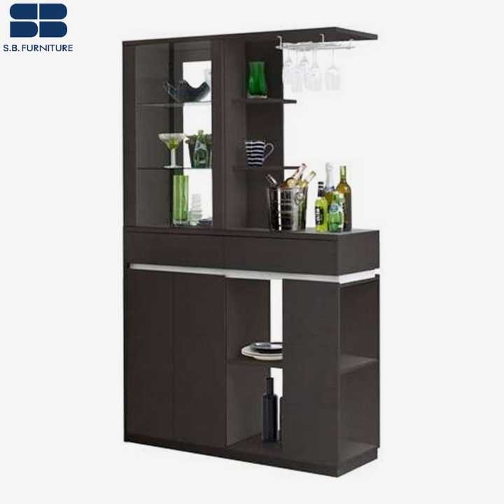 SB Furniture Bistra Bar Counter-Wenge/White (120x40x200cm) | Daraz.com.np